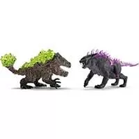 Schleich® Eldrador figurice Shadow Lynx vs. Rock Crusher 70827