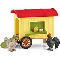 Schleich® Figure Domaće životinje Pokretni kokošinjac i kokoške 42572