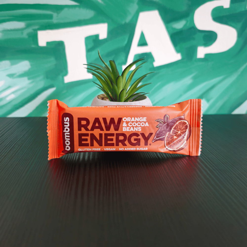 Bombus – Raw Energy Bar Sa Pomorandžom I Kakao Zrnima 50g