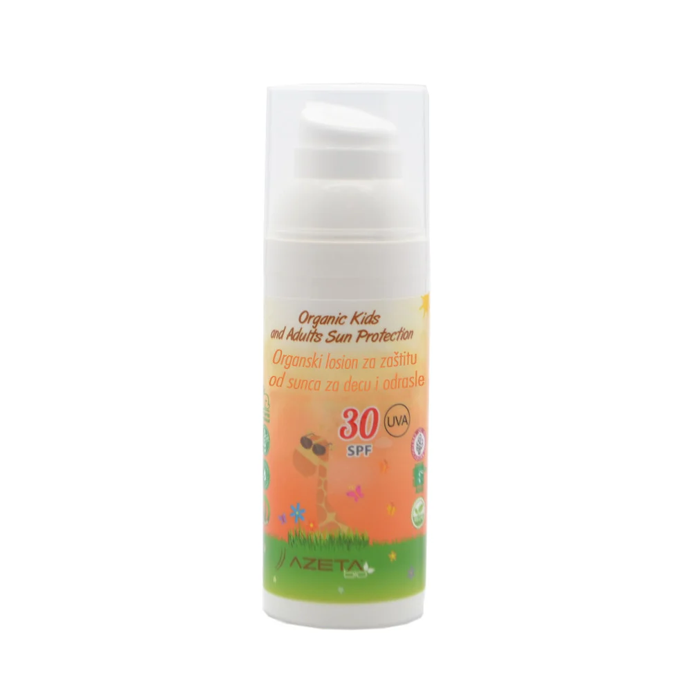 ORGANSKI LOSION ZA ZAŠTITU OD SUNCA ZA DECU I ODRASLE ZA LICE I TELO, spf 30, 50ml
