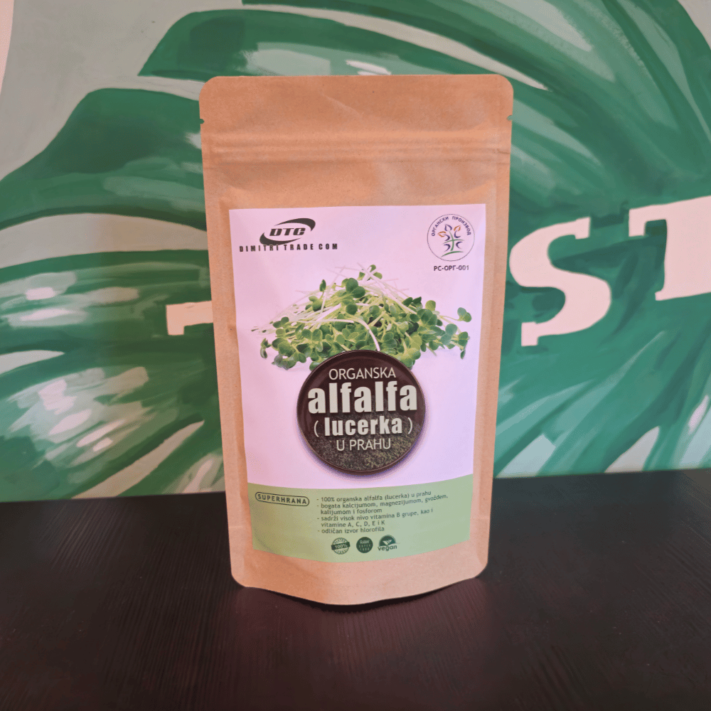 DTC – Organska Alfalfa (Lucerka) U Prahu 100g