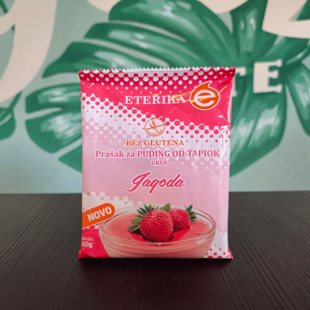 Eterika – Puding Od Tapioke Bez Glutena – Jagoda 60g