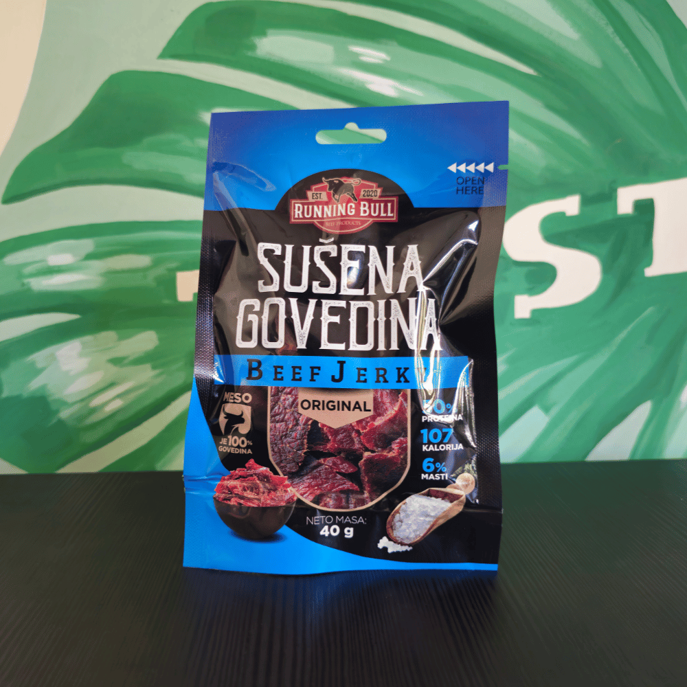 Running Bull – Sušena govedina (Beef Jerky) – Original 40g