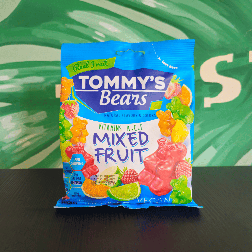 Tommy’s Bears – Veganske Gumene Bombone Sa Ukusom Mešanog Voća 128g