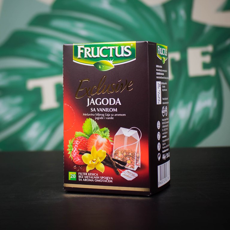 Fructus – Čaj Exclusive Jagoda Sa Vanilom 44g