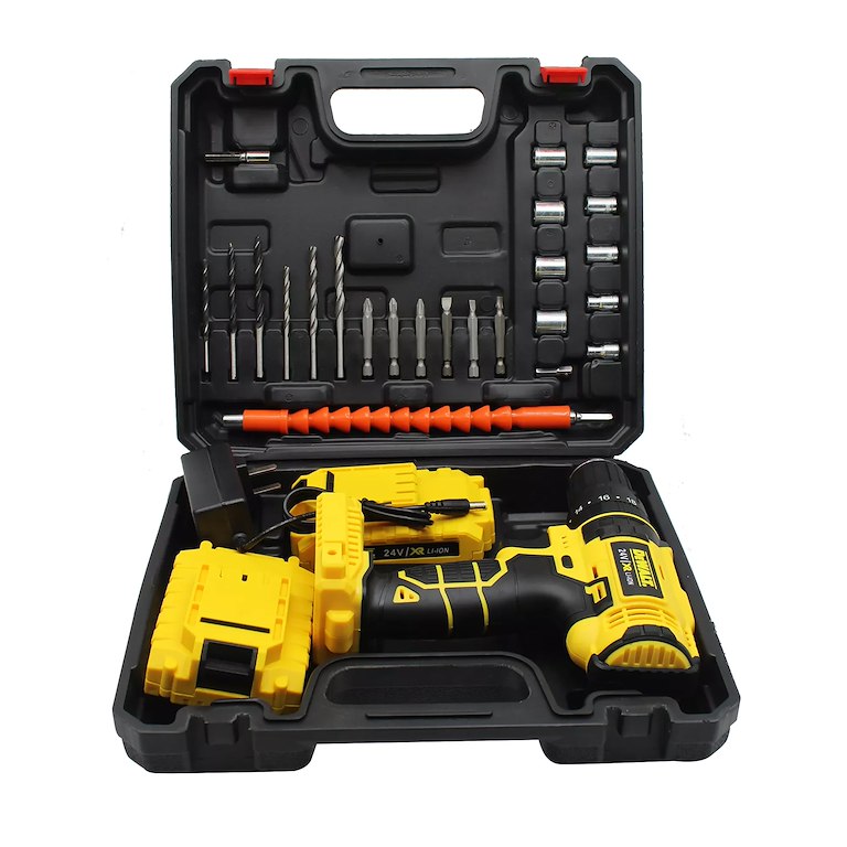 Dewalt aku srafilica busilica 24v + alat u koferu