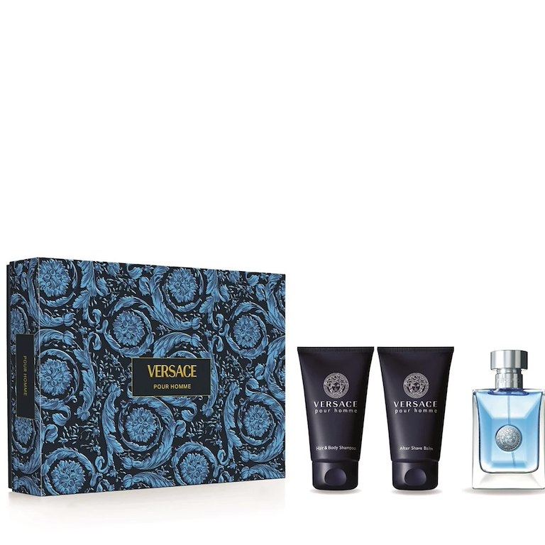 VERSACE POUR HOMME SET 7200614(EDT 50ML+HAIR&BODY SHAMPOO 50ML+AFTER SHAVE BALM 50ML)