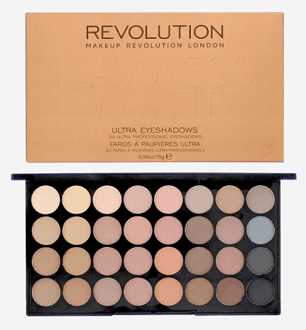 Makeup Revolution Flawless Matte Eyeshadow Palette - 32 Colors