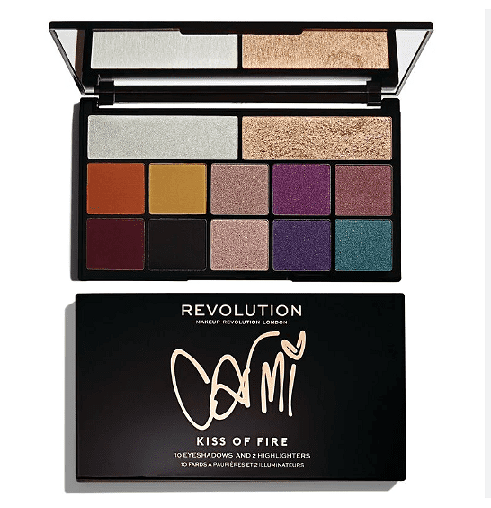 Paleta za šminkanje MAKEUP REVOLUTION X Carmi Kiss Of Fire Palette 27g