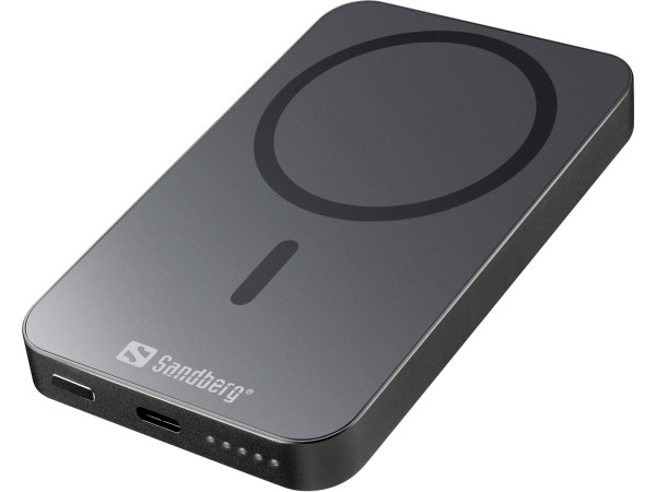 POWERBANK SANDBERG MAG 420-96 5000MAH WIRELESS ALU