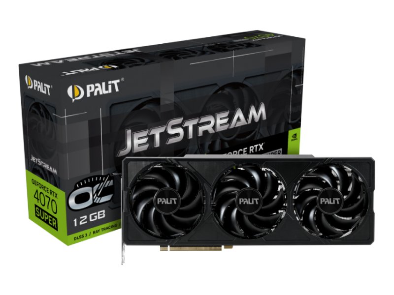 PALIT NVIDIA GEFORCE RTX 4070 SUPER 12GB 192BIT RTX4070 SUPER JETSTREAM OC GRAFIČKA KARTA