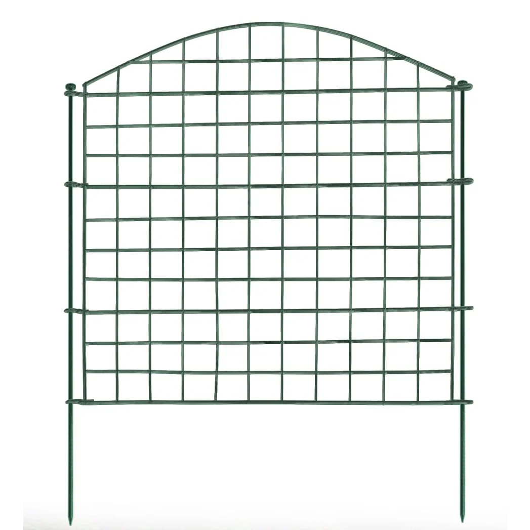 Ograda ukrasna zelena panel H 0,8mx4m u setu 5/6