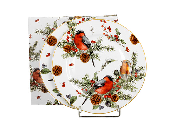 Set desertnih tanjira christmas birds 19 cm