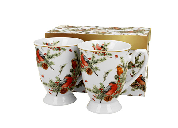 Set royal šolja christmas birds / 2 300 ml