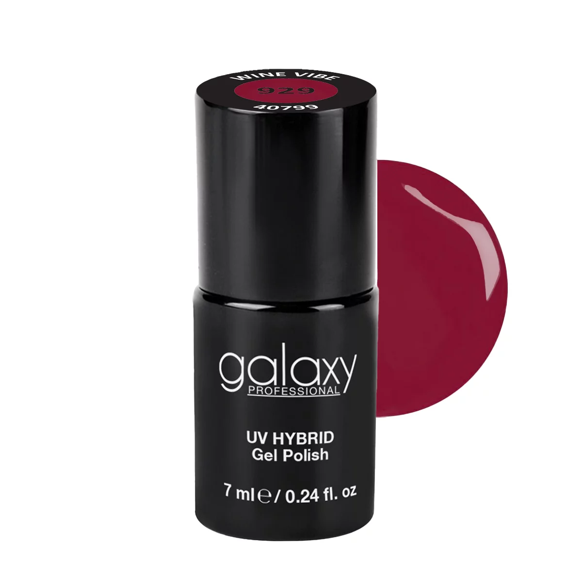 Trajni lak za nokte UV/LED GALAXY Hybrid 7ml Wine Vibe S929