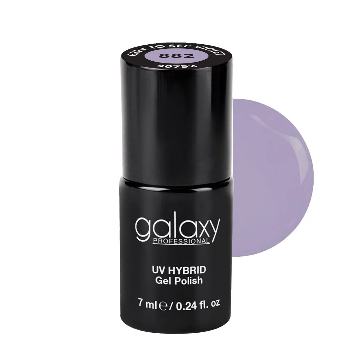 Trajni lak za nokte UV/LED GALAXY Hybrid 7ml Grey to See Violet S882