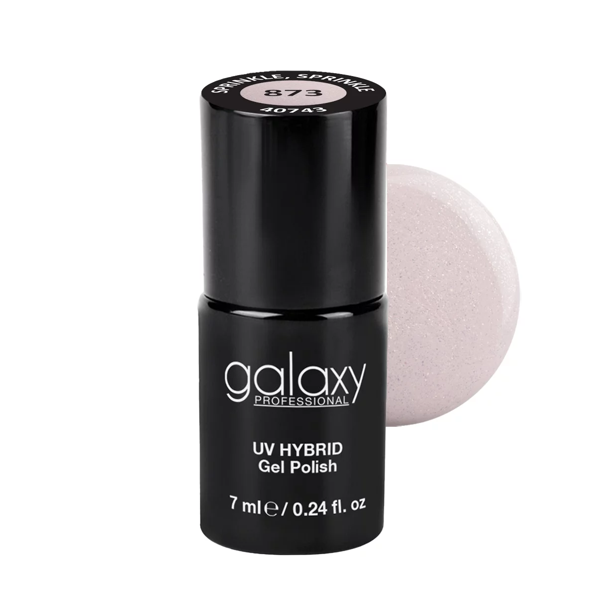 Trajni lak za nokte UV/LED GALAXY Hybrid 7ml Sprinkle, Sprinkle S873