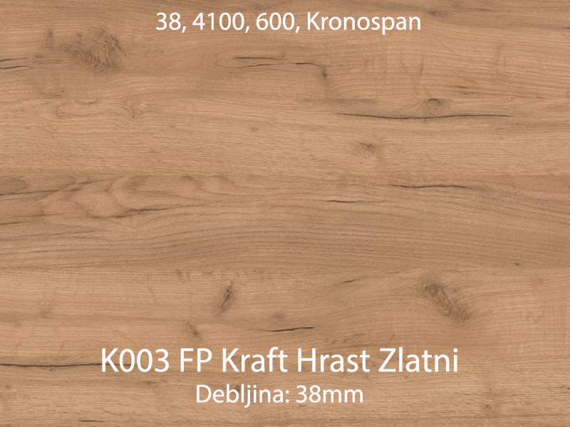 Onlinenamestaj K003 FP Kraft Hrast Zlatni