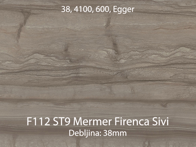 Onlinenamestaj F112 ST9 Mermer Firenca Sivi