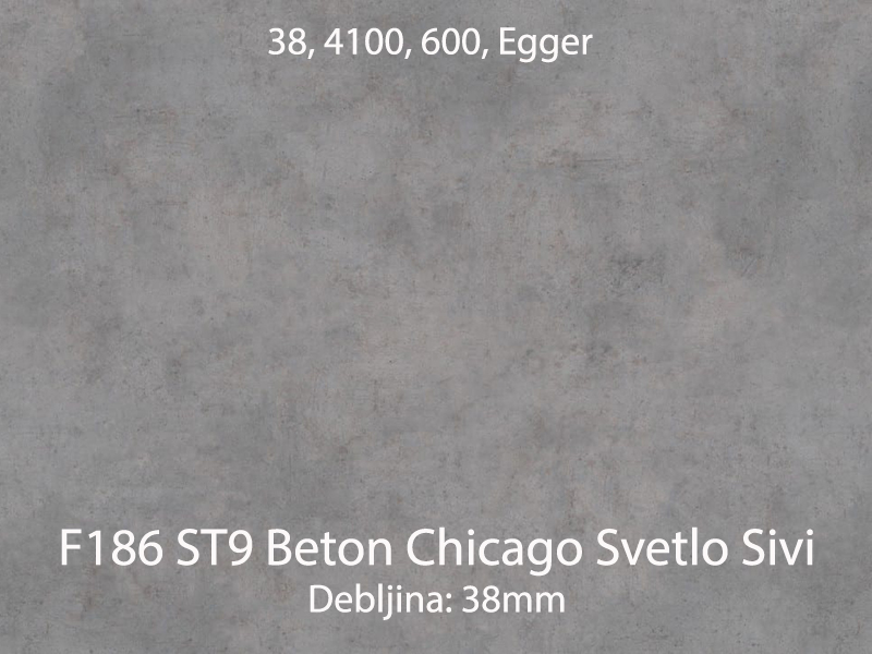 Onlinenamestaj F186 ST9 Beton Chicago Svetlo Sivi