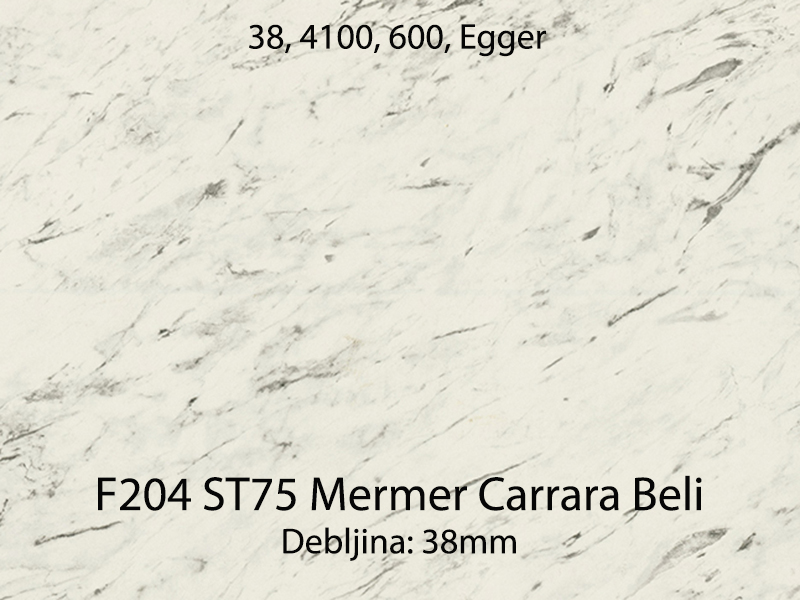 Onlinenamestaj F204 ST75 Mermer Carrara Beli