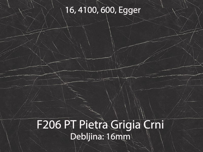 Onlinenamestaj F206 PT Pietra Grigia Crni