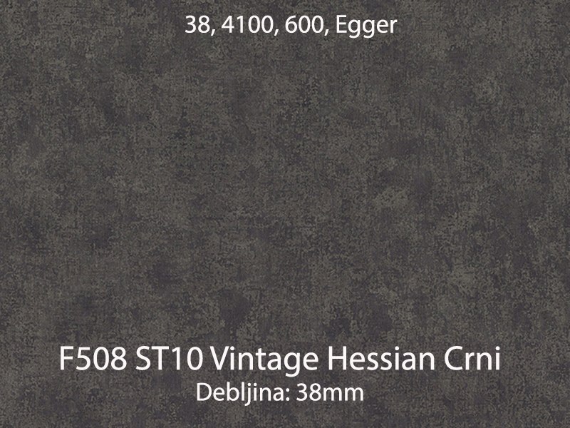 Onlinenamestaj F508 ST10 Vintage Hessian Crni