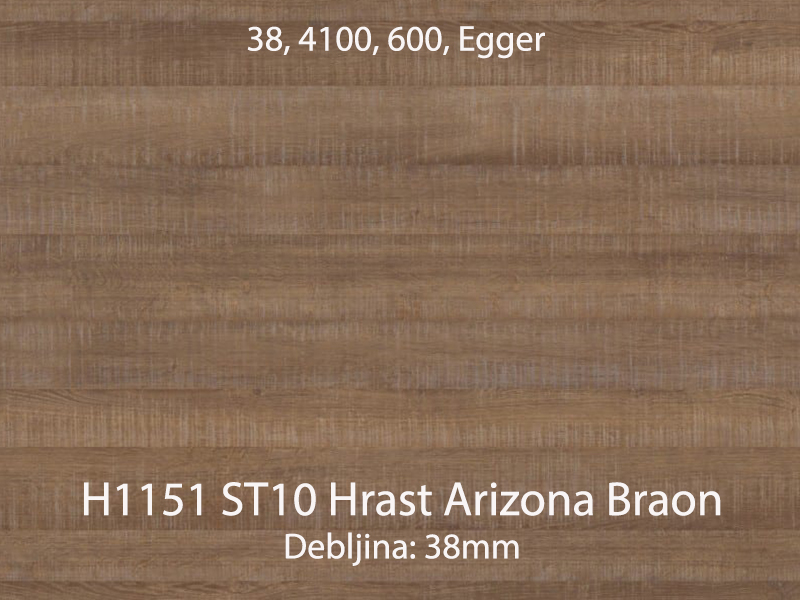 Onlinenamestaj H1151 ST10 Hrast Arizona Braon