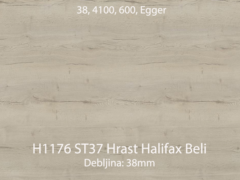 Onlinenamestaj H1176 ST37 Hrast Halifax Beli