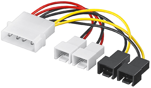 Adapter za PC računar, napajanje 5.25" na 2 X 2 pina, 5 i 12V