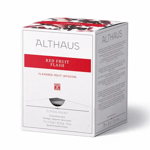 Althaus Red Fruit Flash Čaj 15/1 – Pyra Filter Kesice