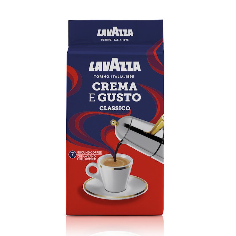 Kafa mlevena Crema e gusto Lavazza 250g