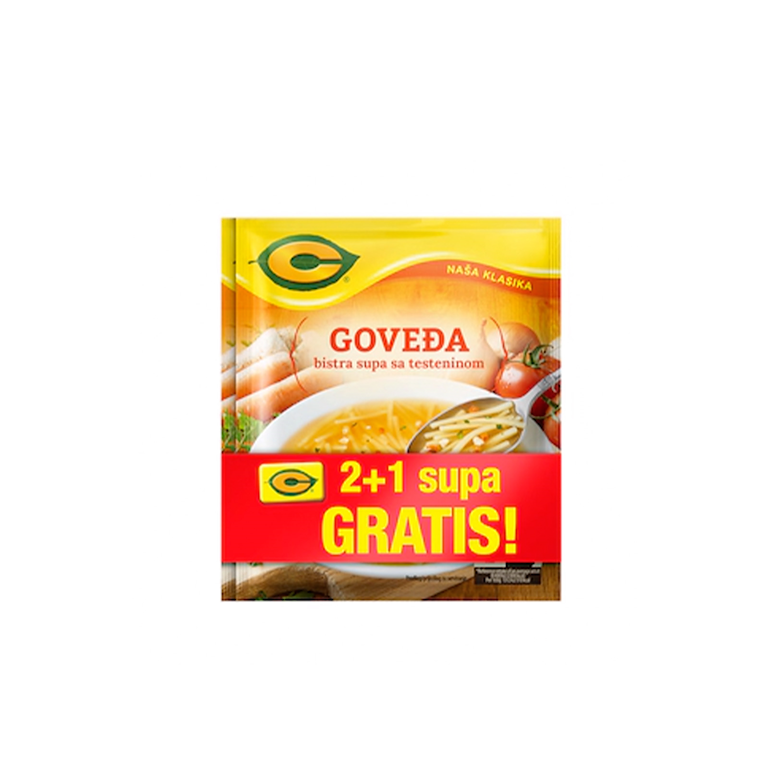 Supa govedja bistra C 2+1gratis(3x58g)