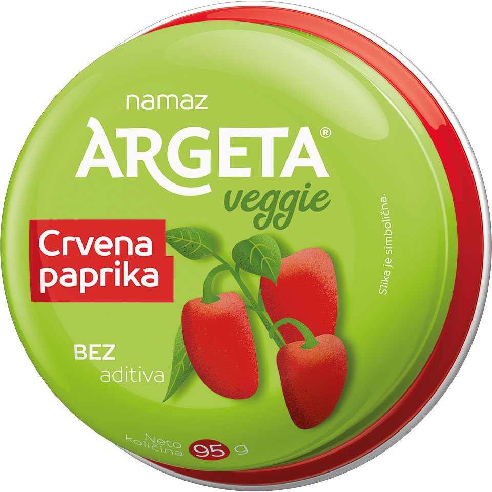 Humus veggie crvena paprika Argeta 95g