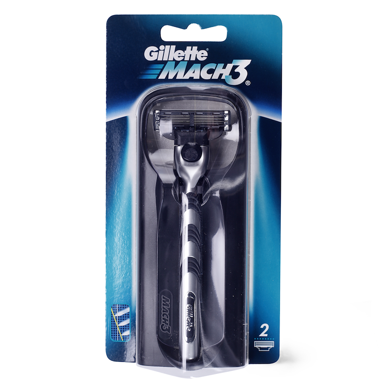 Brijac Mach 3 Razor Gillette+2 cart