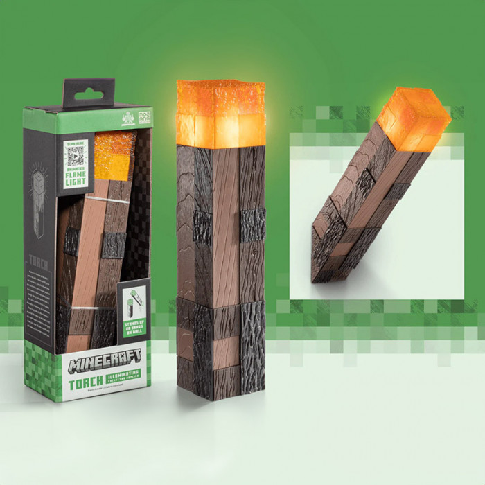 Minecraft Nobel Collection Illuminating Torch baklja lampa