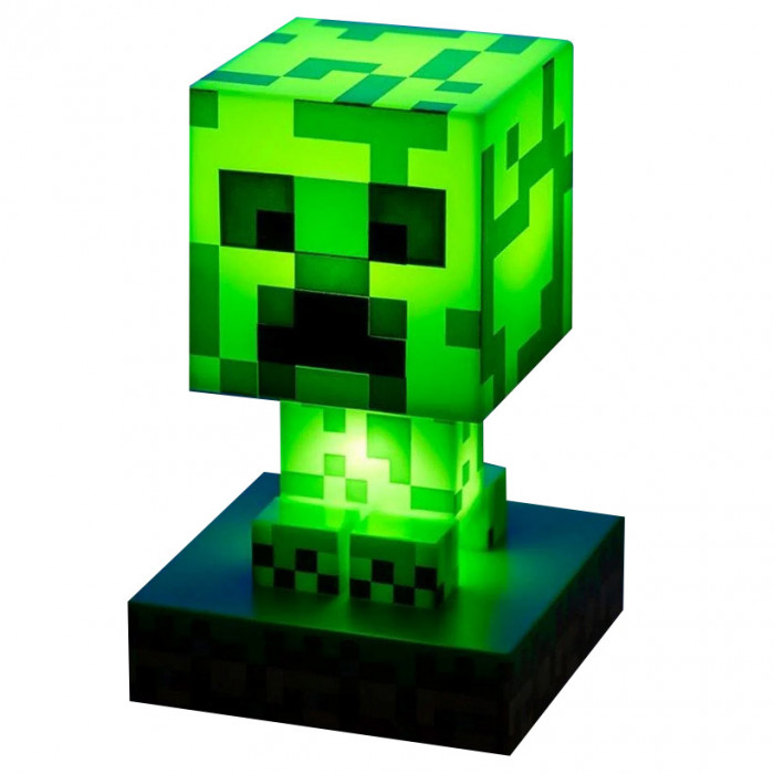 Creeper Minecraft Paladone Icon Light lučka V2