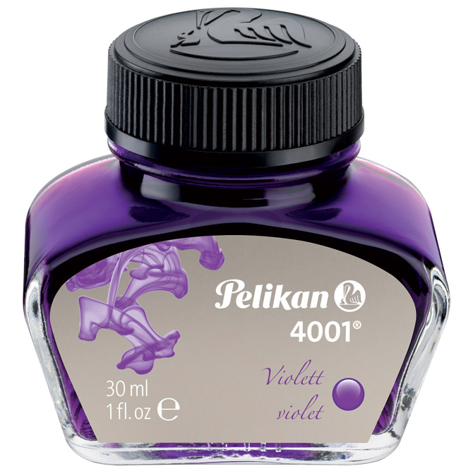 Tinta za nalivpero bočica 30ml 4001 Pelikan 311886 ljubičasta (violet)