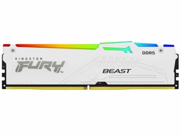 Kingston Memorija 32GB DIMM DDR 56000MHz CL40 FURY Beast White RGB XMP (KF560C40BWA-32)