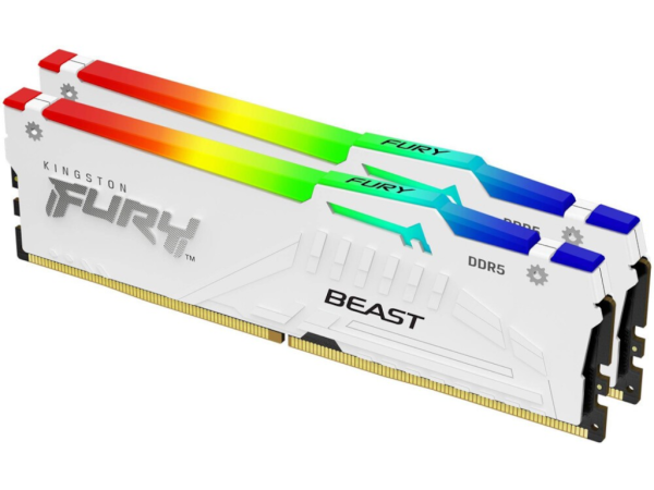 Kingston Memorija FURY BEAST 64GB (2X32GB) DIMM DDR5 5600MHz bela (KF556C36BWEAK2-64)