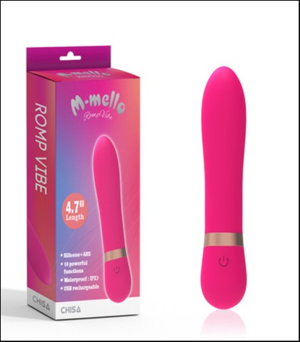 Silikonski roze vibrator - 12cm - romp vibe