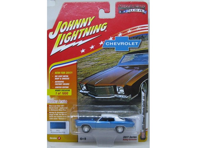 1:64 johnny lightning chevrolet monte carlo `71