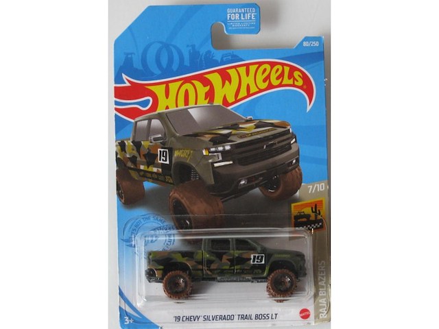 hot wheels chevrolet silverado `19 trail boss