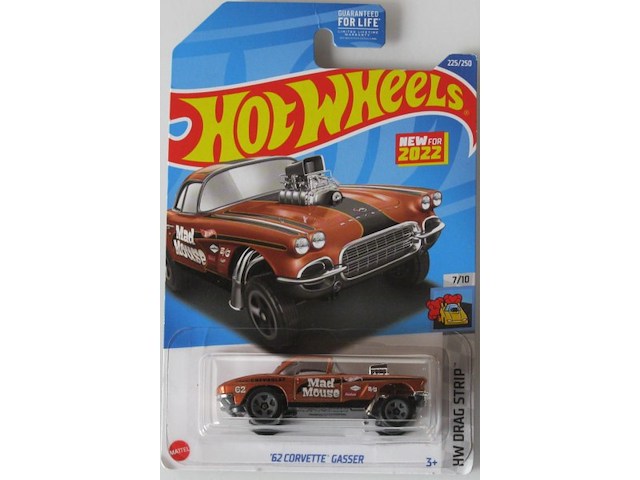 hot wheels chevrolet corvette `62 gasser