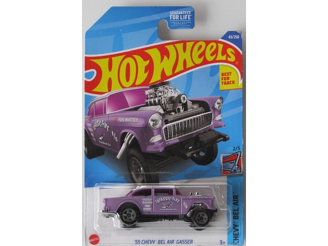 hot wheels chevrolet bel air `55 gasser