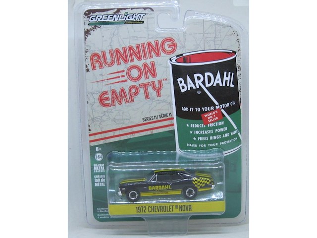 1:64 greenlight chevrolet nova `72