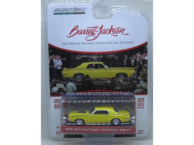 1:64 greenlight mercury cougar `70 eliminator