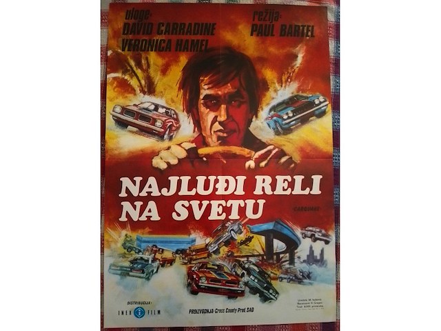 plakat NAJLUĐI RELI NA SVETU