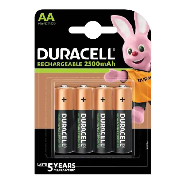 Punjive baterije AA 2500 mAh Duracell