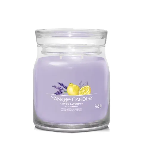 Lemon Lavender Signature mirisna sveća - srednja tegla (limun i lavanda)